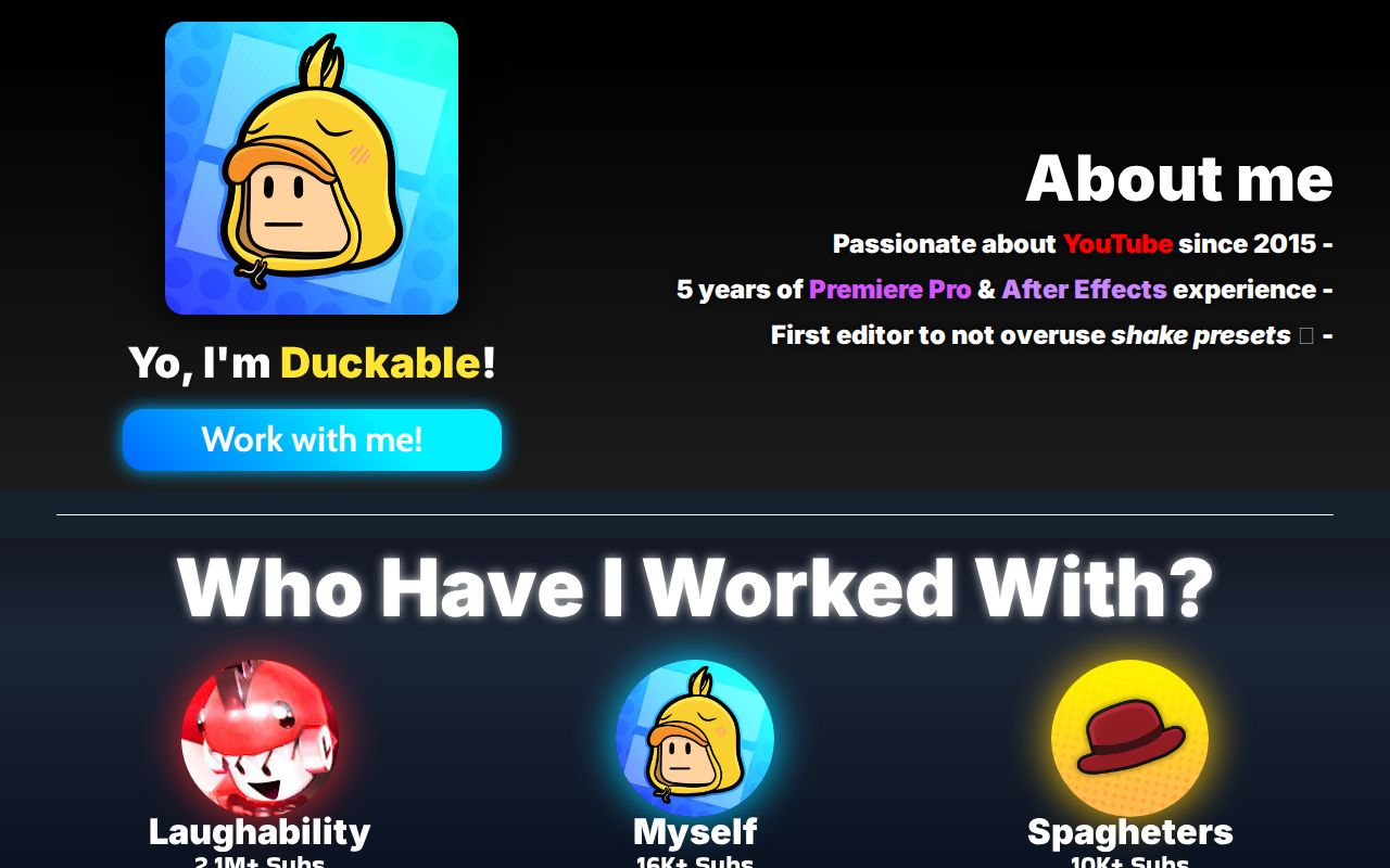 Duckable | Editing Portfolio